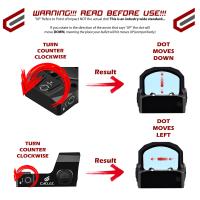 China Hunting 3 MOA Reflex Sight Pistol Micro Red Dot Sight Weaver Mount for sale
