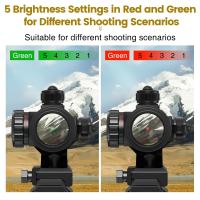 China Shockproof Red Green Dot Sight Airsoft 20mm Tactical Reflex Sight for sale