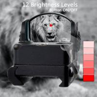 China 2 MOA Rifle Reflex Red Dot Sight Aluminium Fog Proof With Picatiinny Rail Mounts for sale