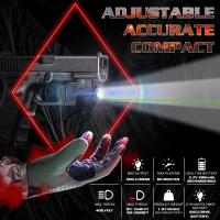 China Weapon Pistol Green Laser Beam For Gun 500 Lumens LED Flashlight for sale