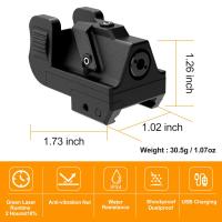 China Tactical Small Green Laser Sight Picatinny Rail IPX5 Laser Sight Airsoft for sale