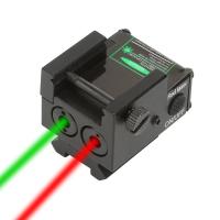China Compact Tactical Rail Laser Sight Green & Red With Rechargeable USB for sale