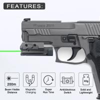 China Aluminum Shotgun Hunting Accessories Rechargeable Green Tactical Laser Sight for sale
