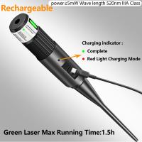 China Rechargeable Bore Sighter For 177 To 12GA Caliber Rifle Handgun Universal Hunting Green Dot Boresight Kit for sale