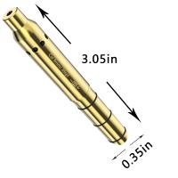 China 540nm Brass Bore Sight 9mm Green Laser Boresighter With 9 Batteries for sale