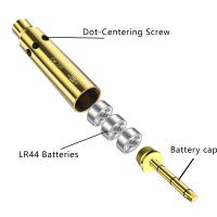 China Green Bore Sight Cal 177 Laser Boresighter With 3 Sets Of Batteries for sale