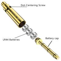 China Green Bore Sight 223 5.56mm Bore Sight Laser Boresighter 3 Sets Of Batteries for sale