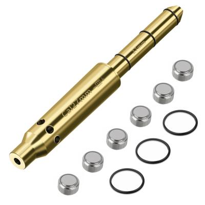 China 27mm Caliber Red Dot End Barrel Laser Boresighter 2 Set Of Batteries Bore Sighter For Pistol Rifle Air Gun for sale