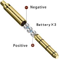 China Brass Bore Sight Lasercal 243/6mm Red Dot Boresighter With Extra Batteries for sale