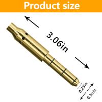 China Brass Bore Sight Lasercal 243/6mm Red Dot Boresighter With Extra Batteries for sale