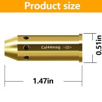 China Cal44mag Red Dot Laser Bore Sight Cartridge Laser Boresighter with 2 Sets Batteries for sale