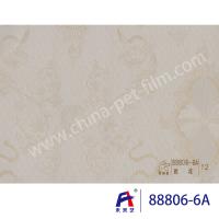 China Flowers PVC Decorative Film , 0.12-0.18mm Thickness Pvc Interior Film Waterproof for sale