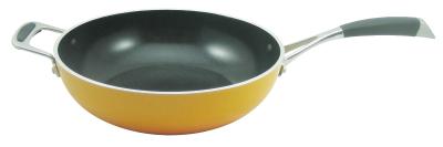 China PORCELAIN ENAMELLED NON-STICK WOK,STIR FRY for sale