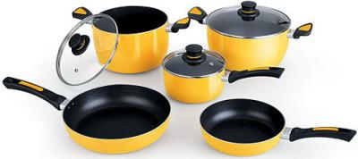 China PORCELAIN ENAMELLED NON-STICK 8 PCS COOKWARE for sale