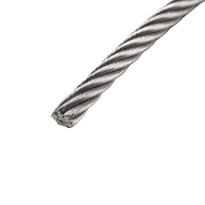 China 10mm - 18mm Ss 304 Wire Rope Invisible Grille 19x7 Stainless Steel Wire Rope for sale