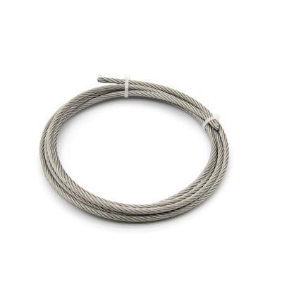 China Premium 7×7 Stainless Steel Wire Rope 2mm-4mm 316 304 Ideal For Rigging Lifting And Safety for sale