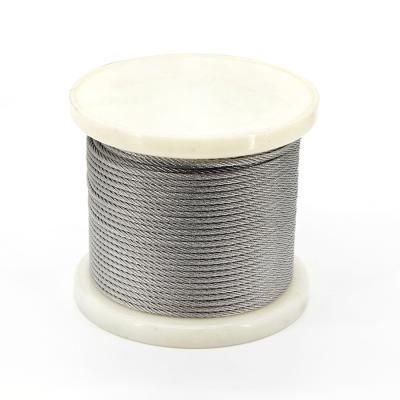 China 7×7 Construction Wire Rope 2mm-4mm Abrasion Resistant 316 Ss Wire Ropes for sale