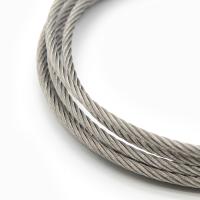 China 304 Nylon 2.5mm  Stainless Steel Wire Rope PVC Coated Invisible Grille Material for sale