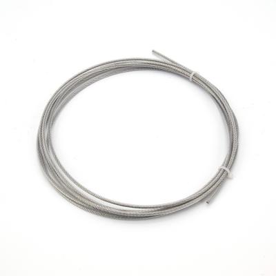 China Clear Nylon Coated 1x7 Stainless Steel Wire Rope 0.2mm 0.25mm For Fishing for sale