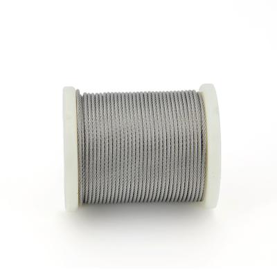 China 7*7(6*7+IWS) 1.0mm 3 16 Stainless Wire Rope Silver For Dragline for sale