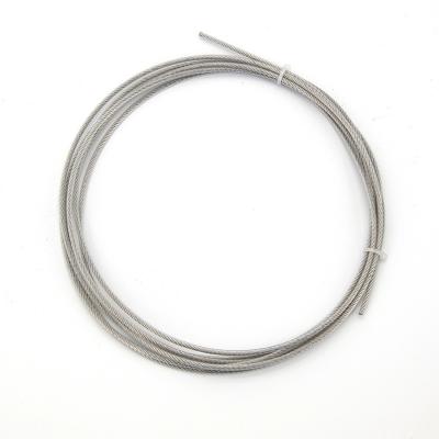 China 5mm - 10mm Ss 316 304 Stainless Steel Wire Rope 1x37 Invisible Grille Material for sale