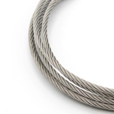 China 6*19+IWS 5mm 10mm 7x19 Stainless Steel Wire Rope With High Strength for sale