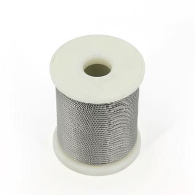 China 7x7 Stainless Steel Wire Rope  Structure 1.8mm Burliness For Crane for sale