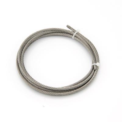 China Premium 304 / 316 1x19 Stainless Steel Wire Rope For Rigging And Lifting for sale