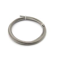 China 316 Marine Grade Stainless Steel Wire Rope 19 or 37 wires For Saltwater Resistance for sale