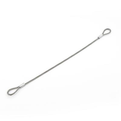 China Pre Cut Lengths And End Fittings 7x19 Stainless Steel Wire Rope / 304 Wire Rope Indoor And Outdoor for sale