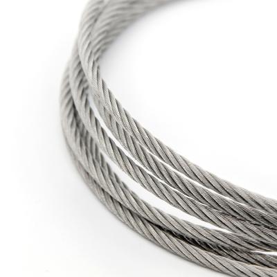 China Stainless Steel Wire Rope 6mm - 14mm 1*19 1*37 1*61 Structure for sale