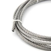 China Heavy Duty 7*19 Invisible Grill Wire Rope With High Break Strength For Industrial Ss Wire Rope for sale