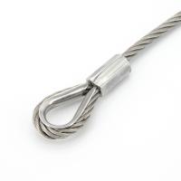 China Ss 304 Wire Rope 7*19 With Pre Assembled Loops For Quick Installation 316 Ss Wire Rope for sale