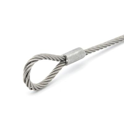 China 1000 M/reel 1x19 Stainless Steel Wire Rope Corrosion Resistant Temperature Resistant Up To 400°C for sale