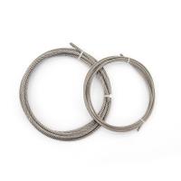 China Corrosion Resistance Plastic Coated Stainless Steel Wire Rope 7x7 0.65mm  Ss 304 Wire Rope for sale
