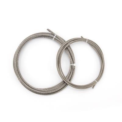 China Corrosion Resistance Plastic Coated Stainless Steel Wire Rope 7x7 0.65mm  Ss 304 Wire Rope for sale