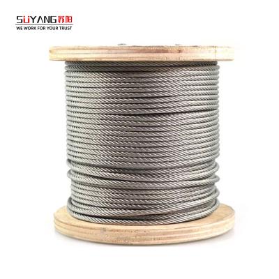 China STAINLESS STEEL WIRE ROPE 7X7 5MM for sale