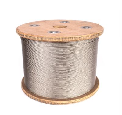 China Stainless steel wire rope 7x7 1.5mm corrosion resistant wire rope for sale