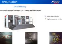 China Automatic Hot Embossing And Die Cutting Machine  900 Ton For Printing And Packaging for sale