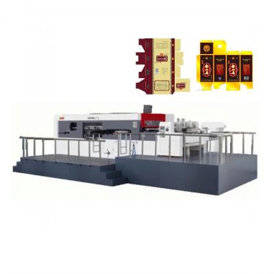 China Corrugated Board Package Box Die Cutting And Stripping Machine Lead Edge Feeding Wine Gift Box for sale