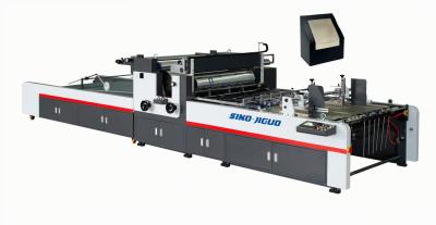 China SINO JIGUO TC-1250A Automatic Window Patching Machine,Max. Working Speed:20000s/h (Depend on products size),Cardboard Paper Thickness:150-1500gsm,Film Sheet Thickness (mm):0.03-0.30 for sale