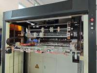 China JIGUO YH-1200G Automatic Servo Hot Stamping Mahcine,Suitable sheet thickness	：120-3000gsm，Number of stamping roller：Three rollers ，Stamping working speed：1100~1400 s/h for sale