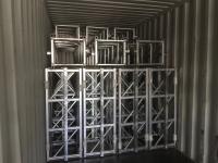 China Passenager Hoist Parts 4.0mm Thickness Mast Tower With Rack For WICKHAM Building Hoist for sale