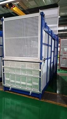 China Hot Galvanized 0-46m/Min Rack And Pinion Construction Hoist For Passenger color customized for sale