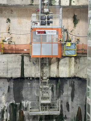 China Q345B Steel 1000kg Material Rack And Pinion Hoist Lift For Tunnel for sale