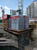 China Q345B Steel 1000kg Material Rack And Pinion Hoist Lift For Tunnel for sale