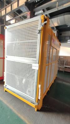 China Double cages mid-speed with Rack and Pinion Building Hoist/ 2000kgs Load with Inverter and hot galvanized mast for sale
