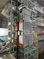 China Reverse type building hoist Q345B Steel 1000kg Material Rack And Pinion Hoist Lift For Tunnel for sale
