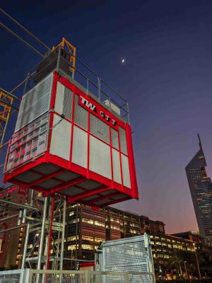 China Intelligent SC200/200 58m/Min Building Material Hoist In Construction Site for sale