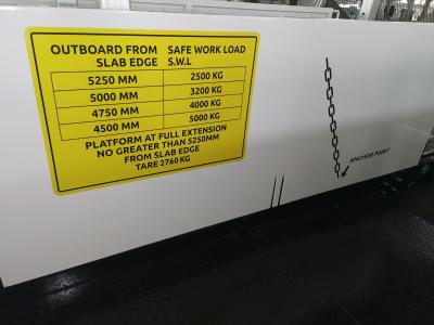 China 4200mm Width Construction Loading Platforms Retractable Superdeck MLP4200 for sale